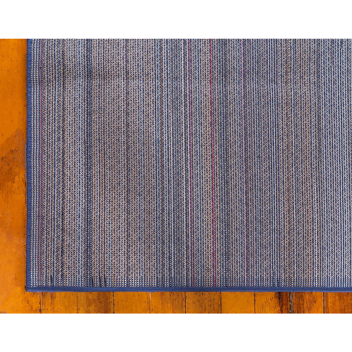 Unique Loom Solo Collection Area Rug - Calabasas (7' 1" x 10' Rectangle, Navy Blue)