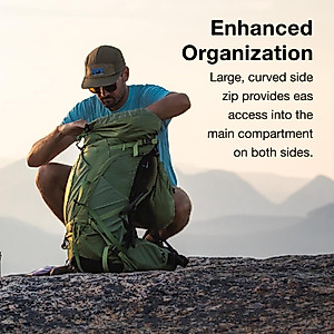 Osprey Atmos AG 65 Men's Backpacking Backpack, Black, Small/Medium