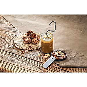 Lervont Natural Peanut Butter Stirrer Fits 12-30 oz Jars | Stainless Steel | for Mixing Various Butter & Jam