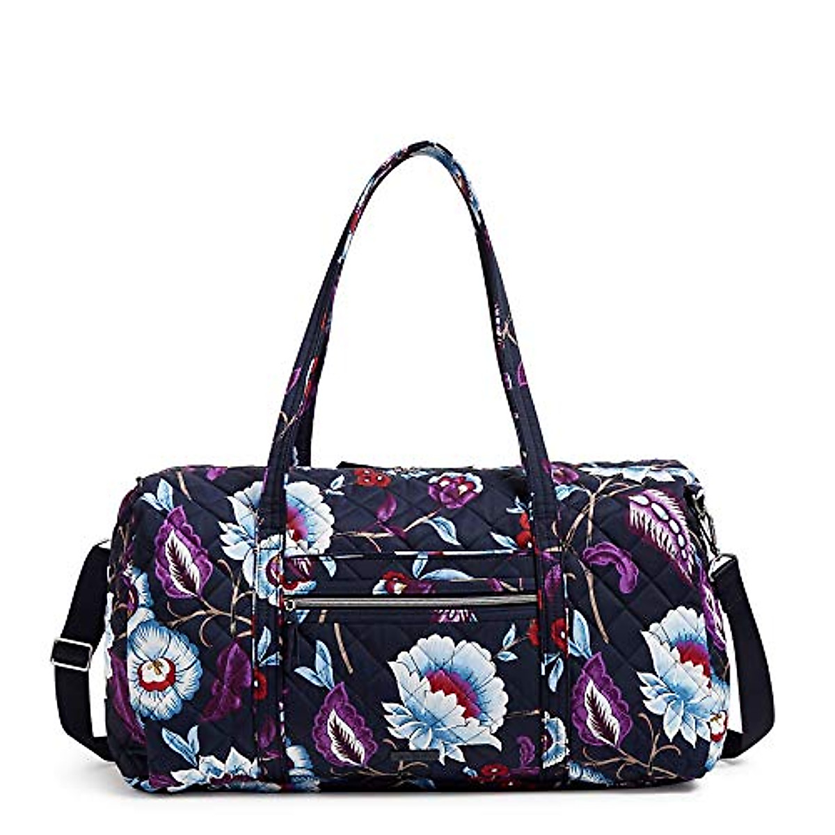 Vera Bradley Women's Performance Twill Lay Flat Travel Duffle Bag, Mayfair in Bloom, One Size