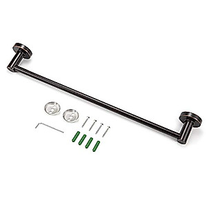 JiePai Bath Towel Bar Oil Rubbed Bronze, 12 Inch Stainless Steel Towel Rack Bathroom Towel Holder Wall Mount Kitchen Dish Cloth Hanger (Oil Rubbed Bronze, 12 Inch)