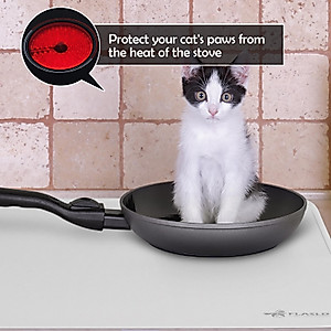 FLASLD Heat Resistant Stove Top Covers for Electric Stove, Fireproof & Waterproof Electric Stove Cover, Glass Stove Top Protector for Prevent Scratches, White-21×29.5 inch