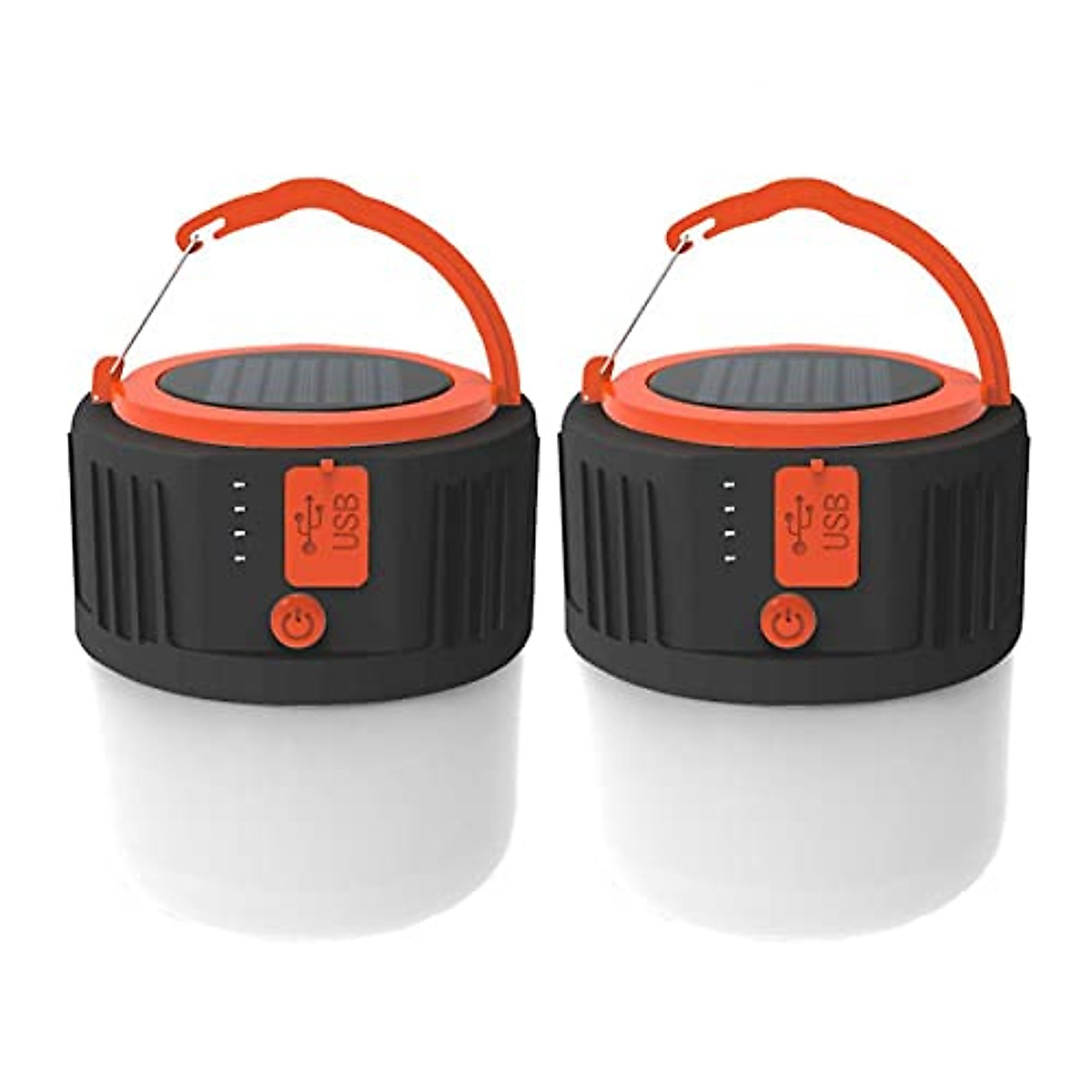 Solar Led Camping Light Waterproof USB Rechargeable Tent Lamp Portable Hanging Saving I0v0 Lights Bulb for Outdoor Cam Emergency