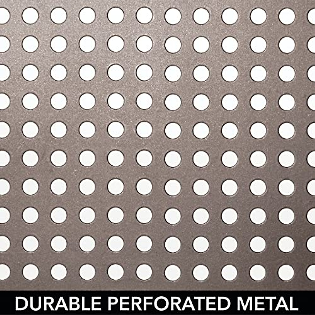 mDesign Modern Metal Square Kitchen Cabinet, Pantry, Countertop Organizer Storage Shelves for Kitchen Cabinets, Countertops, Pantry - Durable Steel, Non-Skid Feet, 2 Pack - Bronze