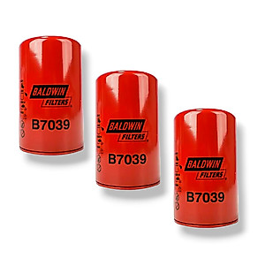 B7039 Spin-On Oil Filter Fits Ford/International Replaces LF3974 LF3630 (3 Pack)