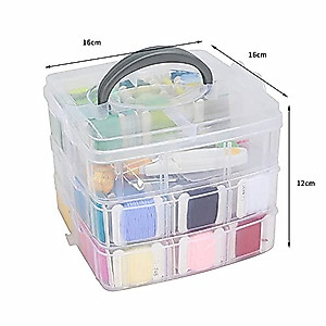 IRDFWH Embroidery Thread Floss Set 150 Colors Cross Stitch Floss Threads Scissors Needles Craft DIY Sewing Accessories Kit