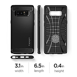 Spigen Rugged Armor Designed for Samsung Galaxy Note 8 Case (2017) - Matte Black