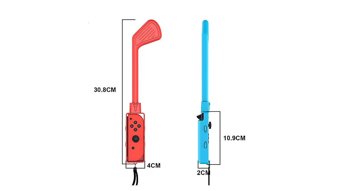 Nargos Golf Clubs for Switch Joy-Con | Mario Golf Super Rush