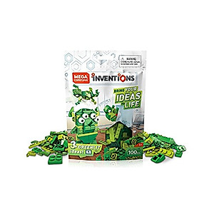 Mega Construx Inventions Green Brick Building Set