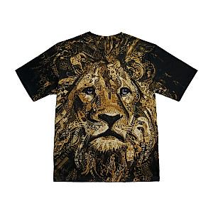 Taamlou Men's Muscle Fitness Short Sleeve Printed Personalized Fashion Sweatshirt Fashionable T-Shirt(TSM00811BD,L)