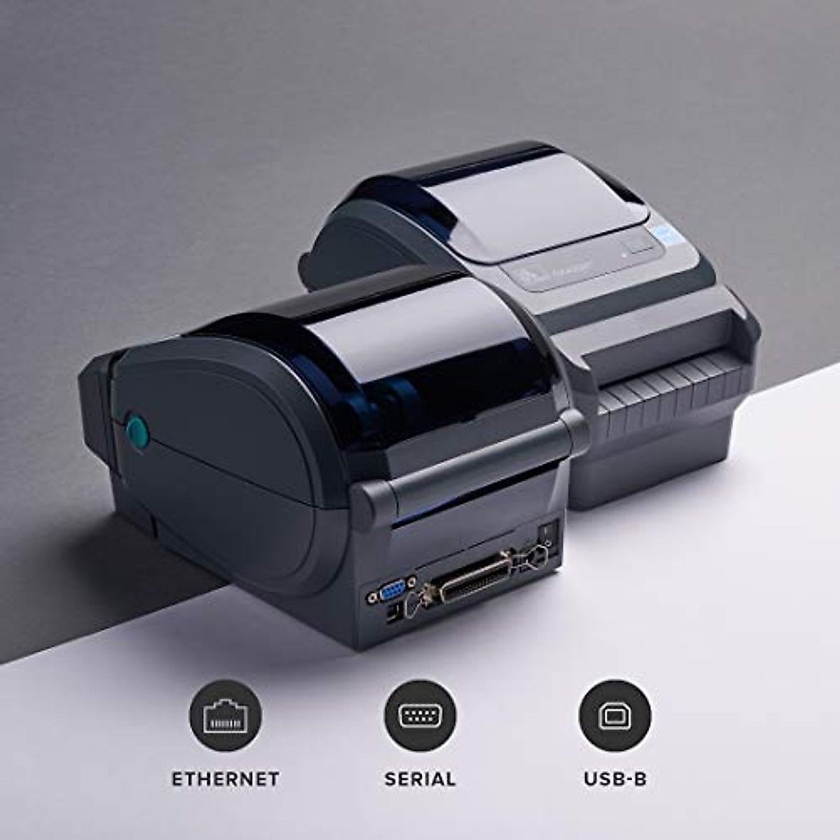 ZEBRA GX420d Direct Thermal Desktop Printer Print Width of 4 in USB Serial and Ethernet Port Connectivity Includes Cutter GX42-202412-000