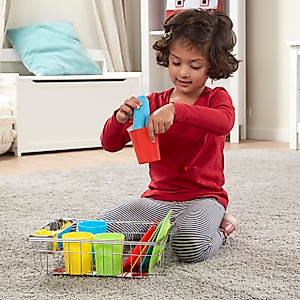 Melissa & Doug Let's Play House Wash and Dry Dish Set (24 pcs)