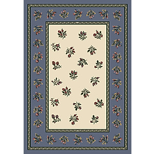 Milliken Signature Francesca 4887C / 7000 7'7" x 7'7" Lapis Round Area Rug