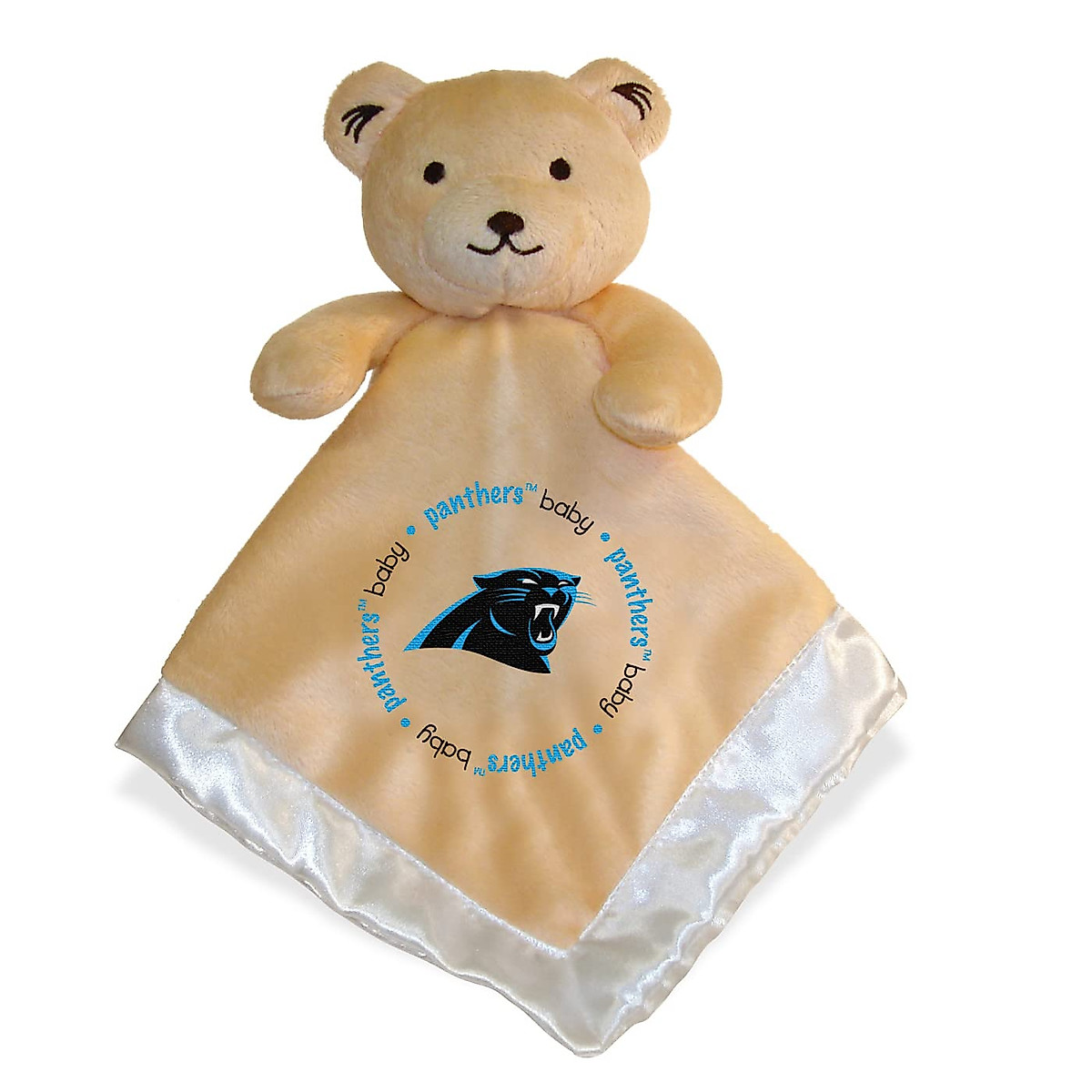 BabyFanatic Tan Security Bear - NFL Carolina Panthers - Officially Licensed Snuggle Buddy