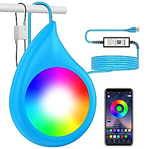 LyLmLe LED Pool Lights with APP Control, 10W RGB Dimmable Underwater Submersible Lights with Magnets, IP68 Waterproof Music Sync Color Changing 12V Pool Lights for Inground Aboveground Pool, 26ft Cord