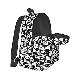 acmrueks Panda Backpack Lightweight Backpack for Boys and Girls Large Backpack for Man and Woman, One Size