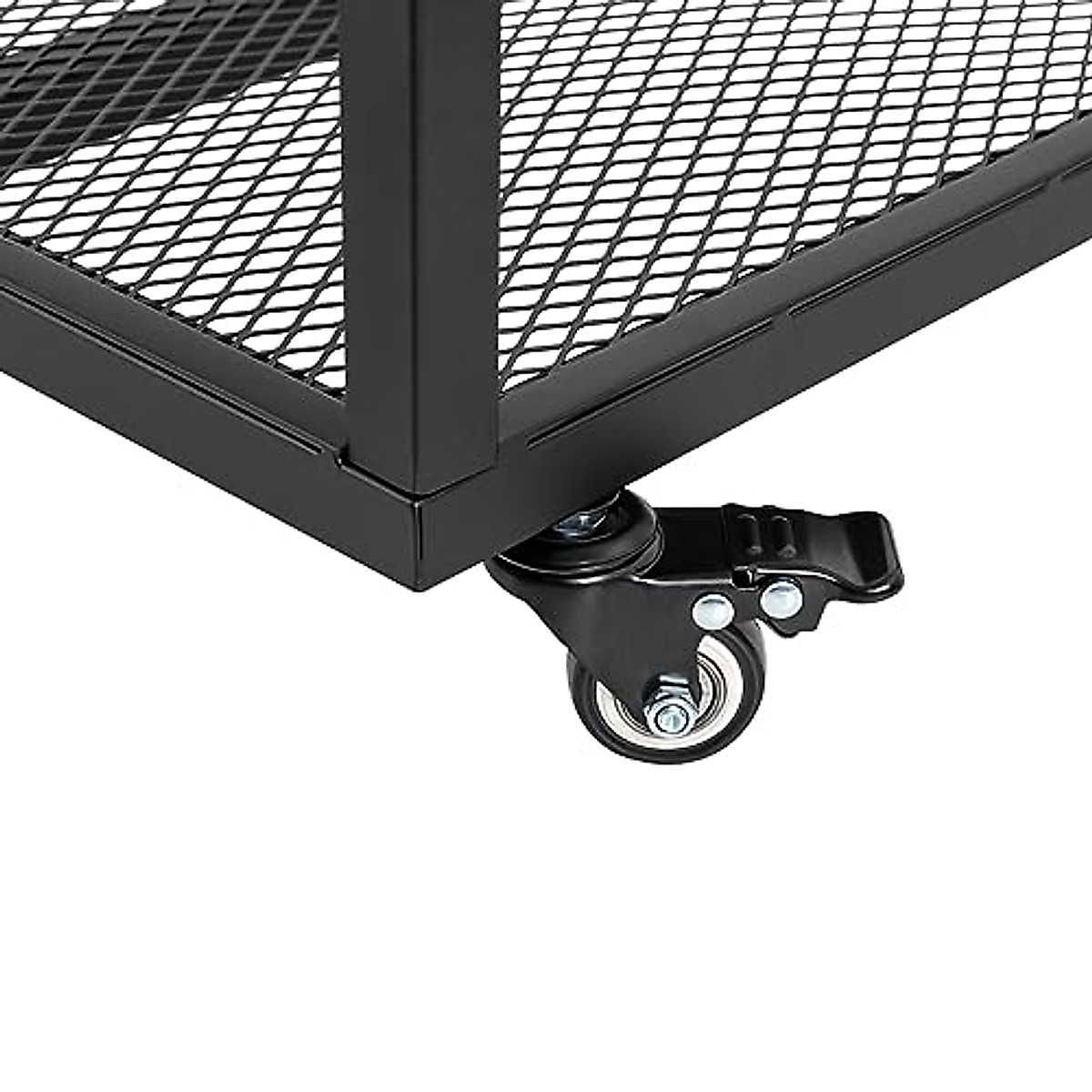 2 Tiers 4 Compartments Rolling File Carts with Wheels, Heavy Duty Rolling Pull-Out File Folder Rack Drawer File Cabinet for Home Office, Hanging Files for Letter Size