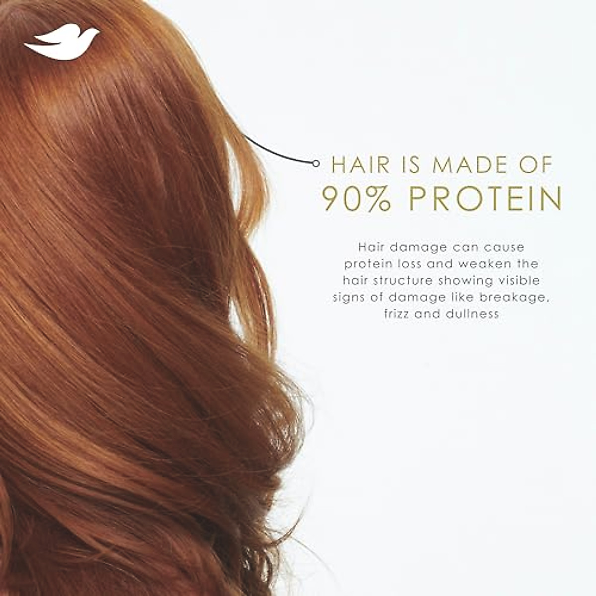 Dove Conditioner Daily Moisture Damage Therapy for Dry Hair with Bio-Protein Care Technology and Hyaluronic Serum 12 Fl Oz