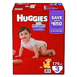 Huggies Little Movers Diapers Size 3-174 ct