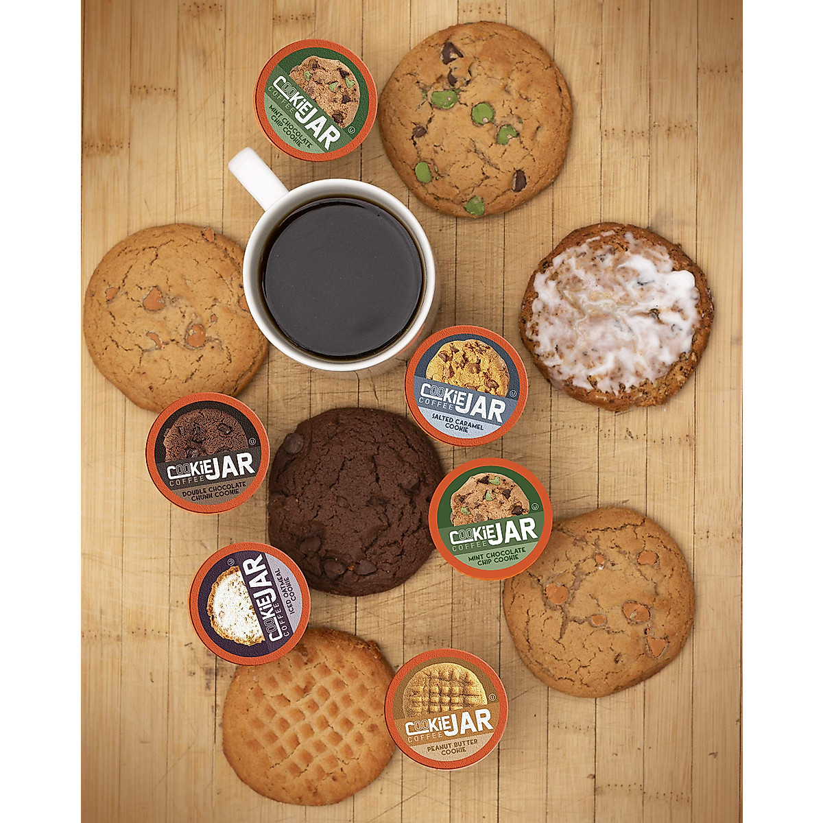 Cookie Jar Coffee Variety Pack Pods for Keurig K Cup Brewers, 40 Count