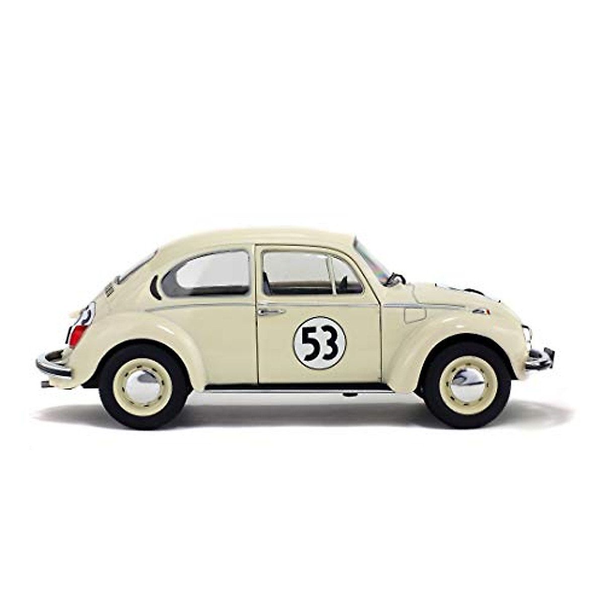 Solido 421184040 1:18 VW Käfer 1973 Volkswagen Beetle 1303 Racer 53" Die-Cast Model, Beige, Scale