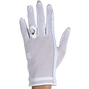Lady Classic Solar Nail and Ring Glove, White, Small, Right Hand