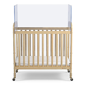 Foundations CareShield 3-Sided Crib Divider for Serenity Cribs, Clear Plexiglass Protective Barrier System for Child Care Centers, Quick Installation, Increases Capacity