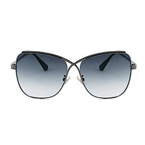 FEISEDY Womens Aviator Sunglasses Oversized Butterfly X Shape Design Cateye Cute Lady Sunglasses B2738