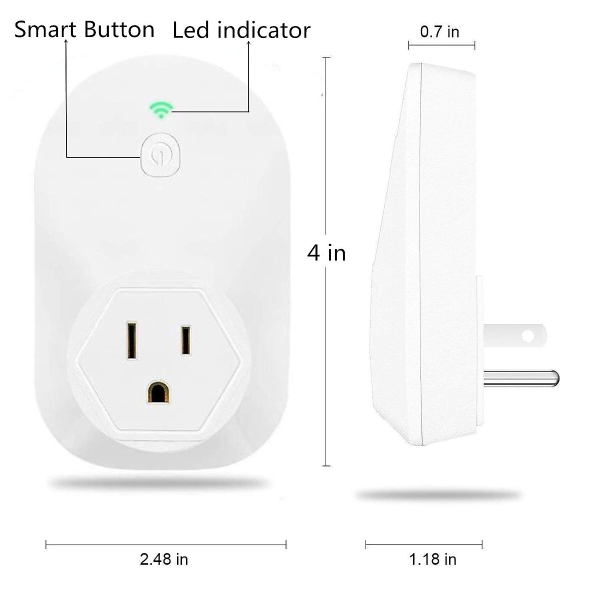Briidea Hi-Lo Sump Pump Controller with Dual Float Switch and Overload Protection (White)
