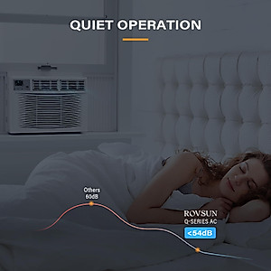 ROVSUN Smart 14000 BTU Window Air Conditioner with WiFi, Energy Saving Window AC Unit with Remote & App Control & Timer Function & Easy Install Kit, for Rooms up to 700 Square Feet, 115V/60Hz, White