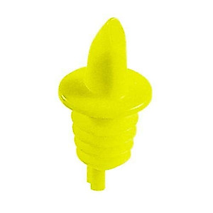 (12-PCS-Yellow) Free Flow Liquor Pourers Bottle Pour Spouts Speed Pourers