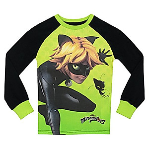 Miraculous Ladybug Boys' Cat Noir Pajamas Size 12 Multicolored