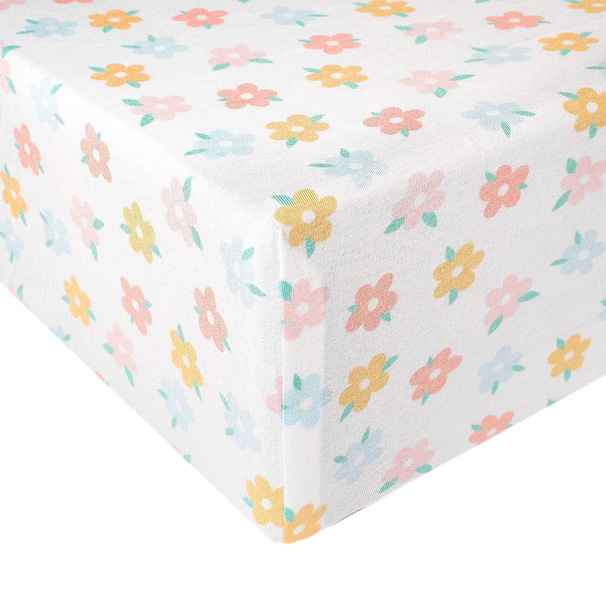 Premium Knit Baby Crib Sheets for Boys and Girls by Copper Pearl: Breathable and Soft, Fitted Crib Sheets for Standard Baby Mattresses, Crib Sheet for Baby Registry or Shower Gift, Rose