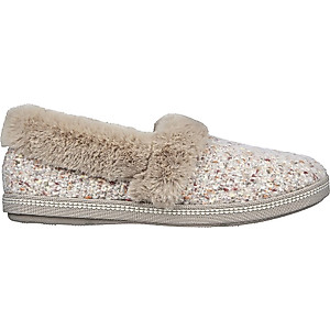 Skechers Women's Cozy Campfire-Lazy Sundaze Slipper, Taupe Multi, 7.5