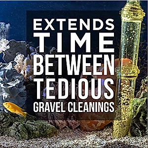 Natural Rapport Aquarium Gravel Cleaner - The Only Gravel Cleaner Fish Need - Professional Aquarium Gravel Cleaner to Naturally Maintain a Healthier Tank, Reducing Fish Waste and Toxins (16 fl oz)