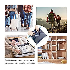 Space Saver Bags Vacuum Storage Bags Compression Travel Packing Bags 10 Packs Roll Up Travel Bags No Vacuum or Pump Needed