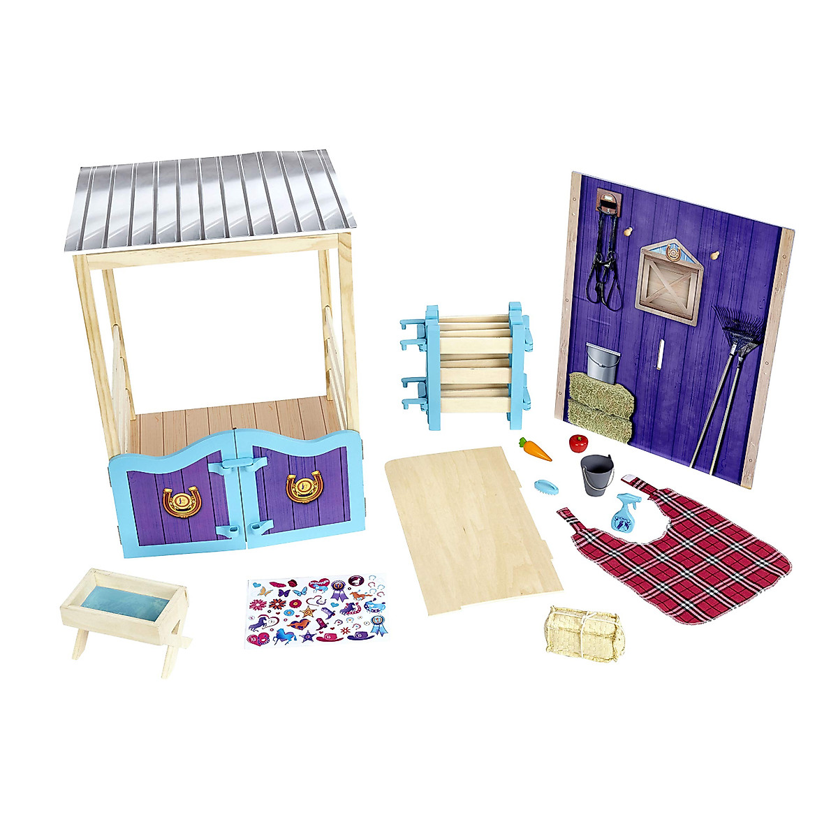 Journey Girls Wooden Horse Stable, Kids Toys for Ages 6 Up by Just Play