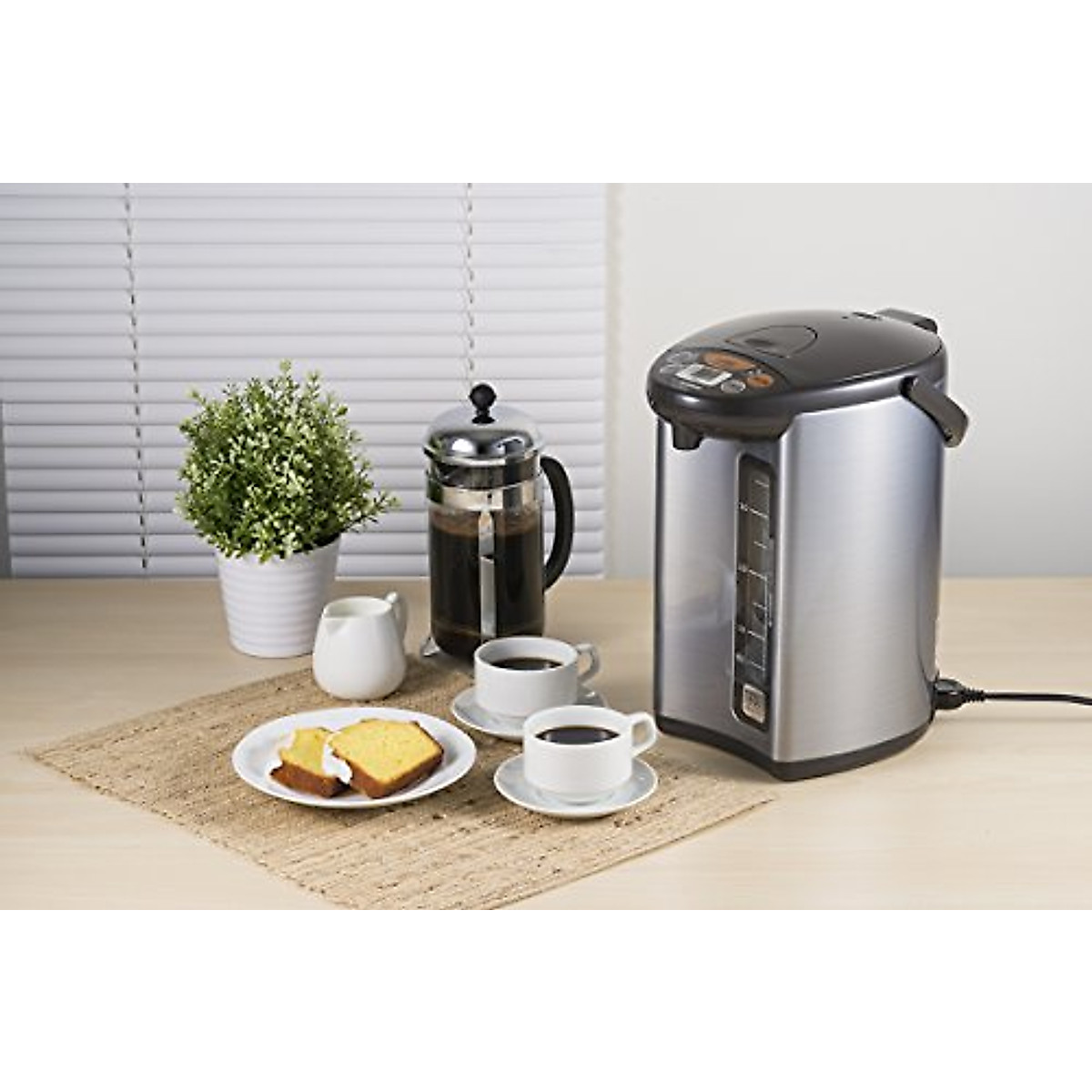 Zojirushi Micom Water Boiler & Warmer, 135 oz. / 4.0 Liters, Silver