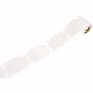 White Matte Holiday Gift Tag 2" x 3" Present Stickers / 100 Christmas Gift Tags