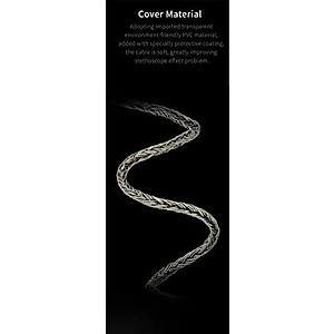 24 Core MMCX Earphone Cable-KBEAR [Show] Upgrade Cable, 5N OFC Silver Plated Cable, IEM Detachable Cable with2.5mm Plug, Suit for DM7 T3 T2 FH5 FH9 FA9 I3 FH5S (MMCX2.5, Black)