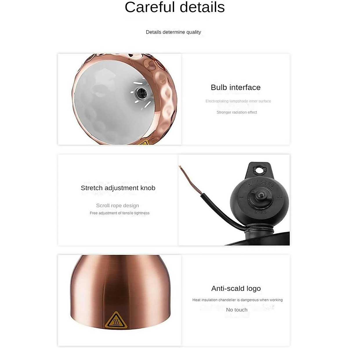 for Heating Food Lamp, Retractable Lamp for Heating Food, Pendant Lamp for Heating Food, Commercial Heating Lamp (D)