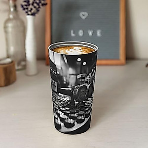 WANGXUEE Movies Clapperboard Print 500ml Stainless Steel Travel Tumbler Double Wall Vacuum Insulated Coffee Mug