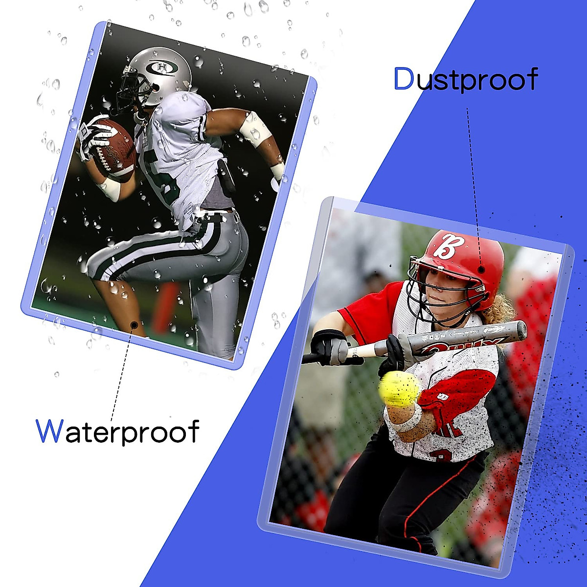 120 Pack 3x4 Inch Hard Plastic Card Sleeves, Card Protectors Hard Plastic for Baseball Card Protectors, Hard Card Sleeves for Game Card, Trading Card, Sports Card