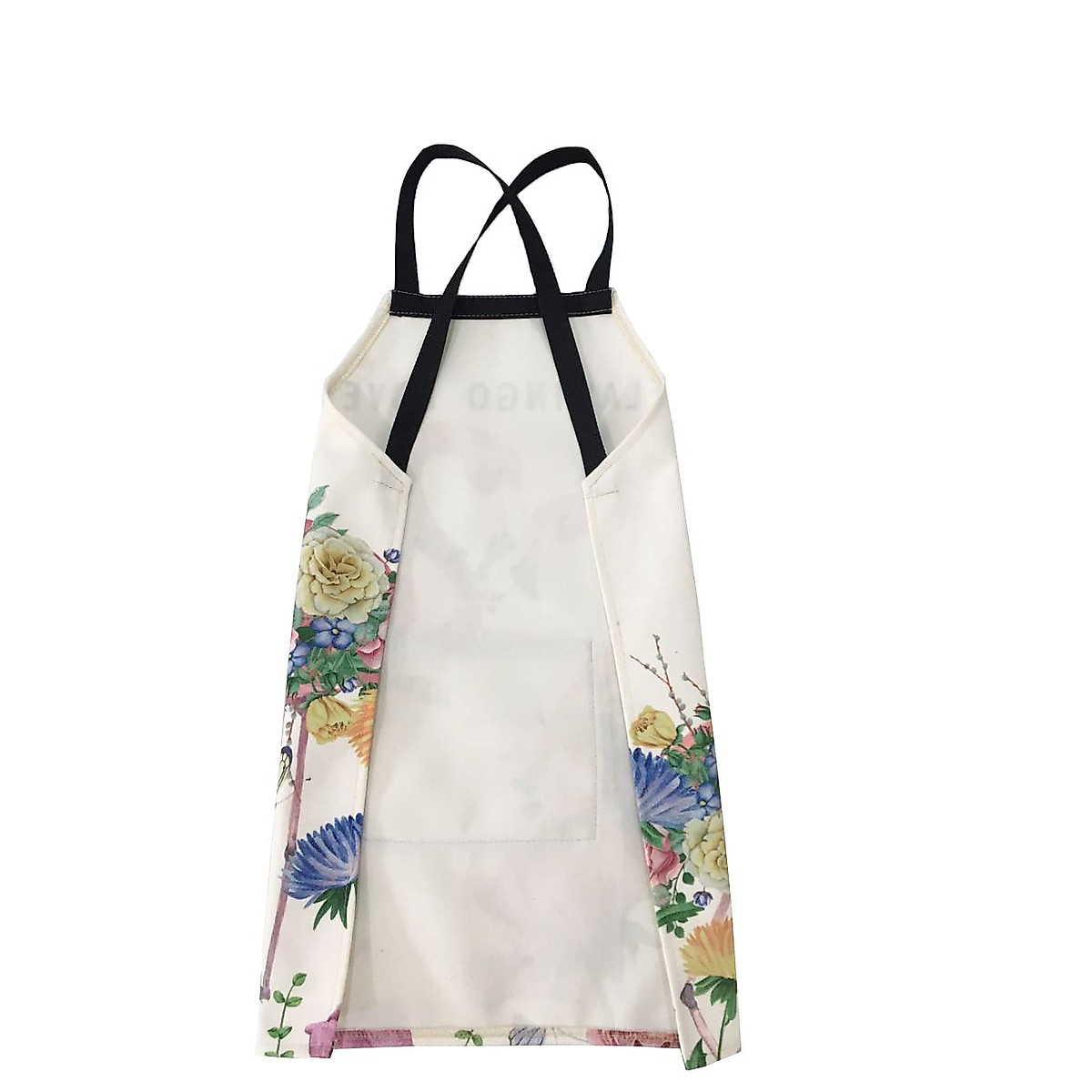 Aprons Mother Daughter Matching Animal Pink Flamingo Print Cotton Blend Cute Lovely Kitchen Mommy and Me for Women and Kids Children