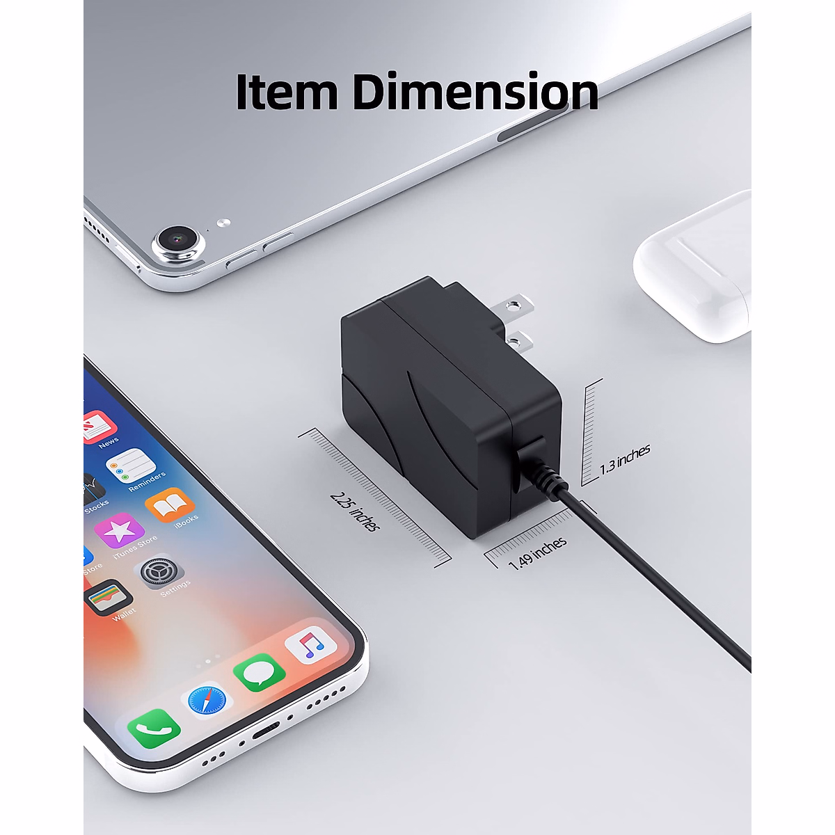 Power Cord Fit for Crosley Cruiser Portable Turntable Record Player CR8005A I II III Series AC Charger Replacement Supply Adapter