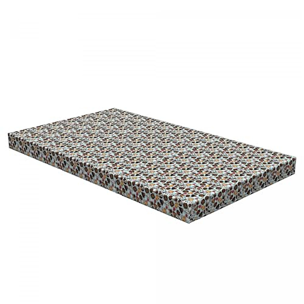 Ambesonne Dog Lover Foldable Mattress, Canine Breeds Love, 78.7" x 47.2", Multicolor