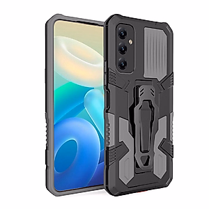 Compatible with Oppo Reno2 F Case,Built-in Kickstand Shockproof Protective Cover,Compatible with Oppo Reno2 F Case 2 in 1 Phone Case Cover Gray