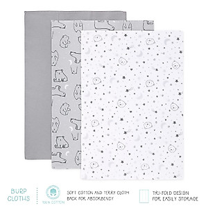 The Peanutshell Newborn Clothes & Accessories Set - 23 Piece Layette Gift Set - Fits Newborn to 3 Months - Grey Celestial & Bear