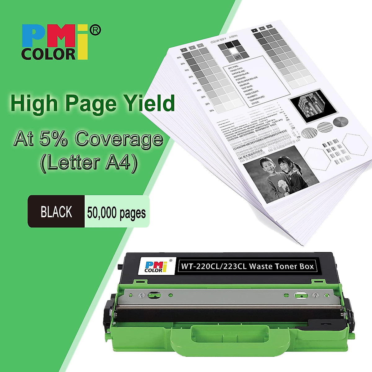 WT-220CL Waste Toner Box Compatible Brother WT 220CL Works with HL-3140CW, HL-3170CDW, HL-3180CDW, MFC-9130CW, MFC-9330CDW, MFC-9340CDW (1 Pack)