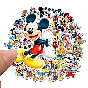 50Pcs Hot Disney Mickey Stickers for Water Bottle Cup Laptop Guitar Car Motorcycle Bike Skateboard Luggage Box Vinyl Waterproof Graffiti Patches JHSL